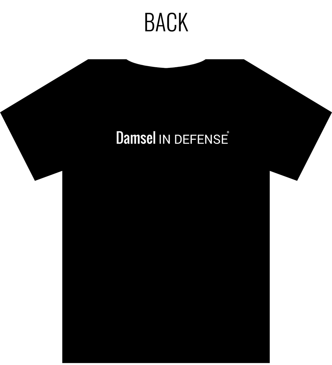 Damsel In Defense Black T-shirt – The Damsel Store